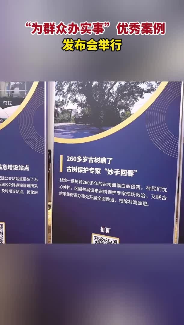 “为群众办实事”优秀案例发布会举行