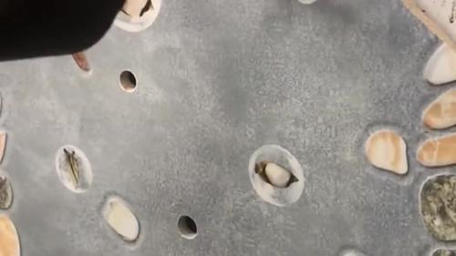 用电钻给瓷砖打孔，钻头要选好，不然就前功尽弃