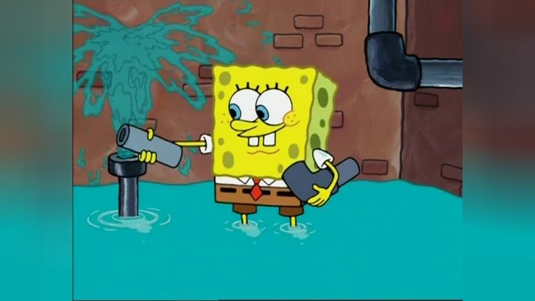 海绵宝宝《胆小鬼》经典片段百看不厌7