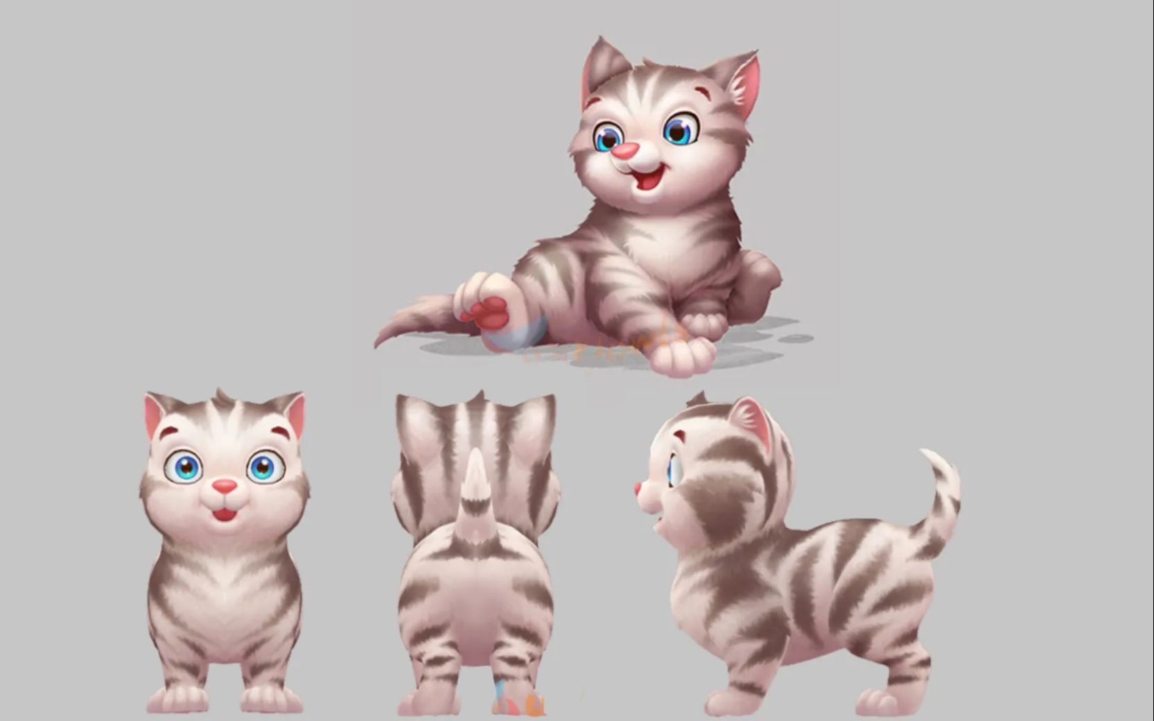 【3DMAX1动物建模】用max做猫咪主子,次世代角色模型零基础建模