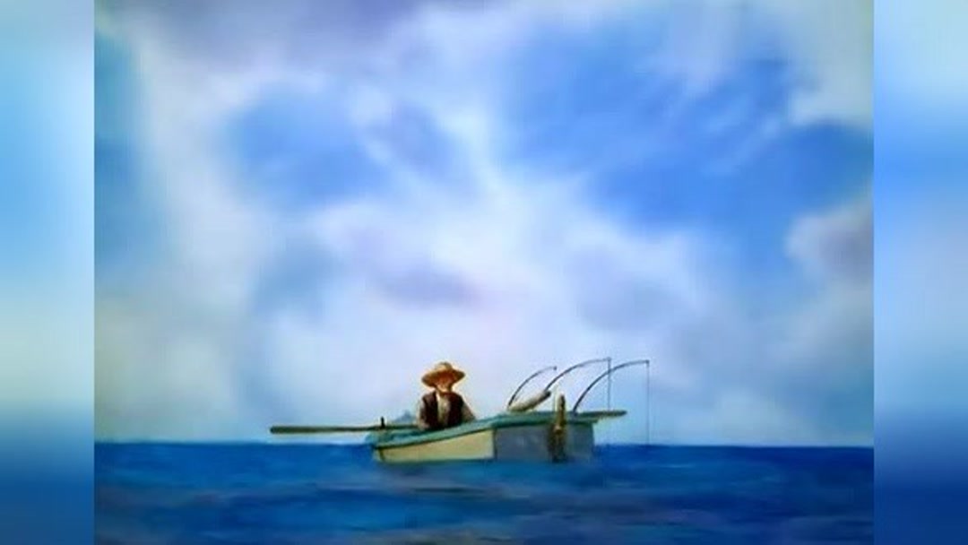 奥斯卡获奖短片《老人与海》油画版