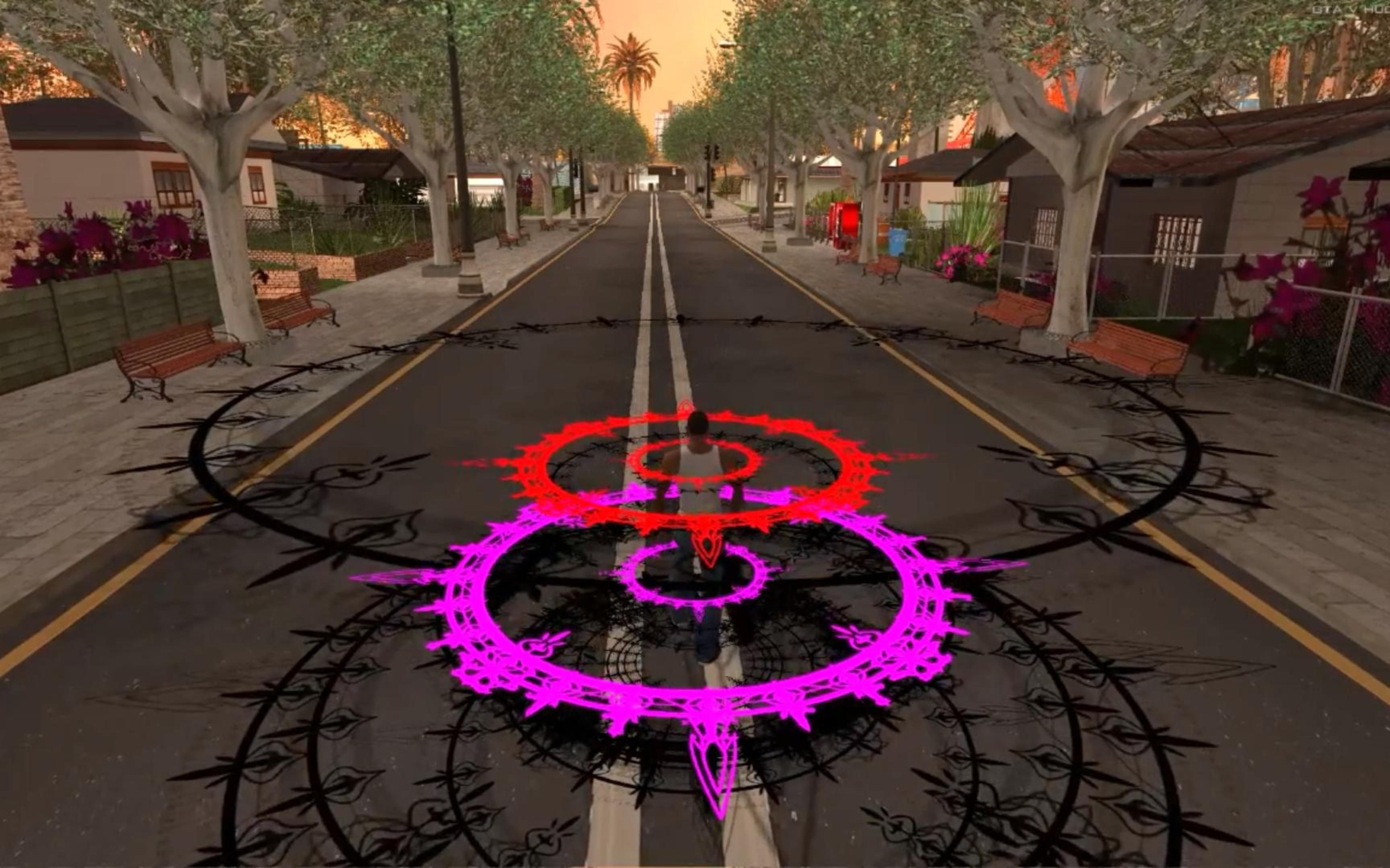 离谱!【GTASA】自制斗罗大陆魂环mod测试!