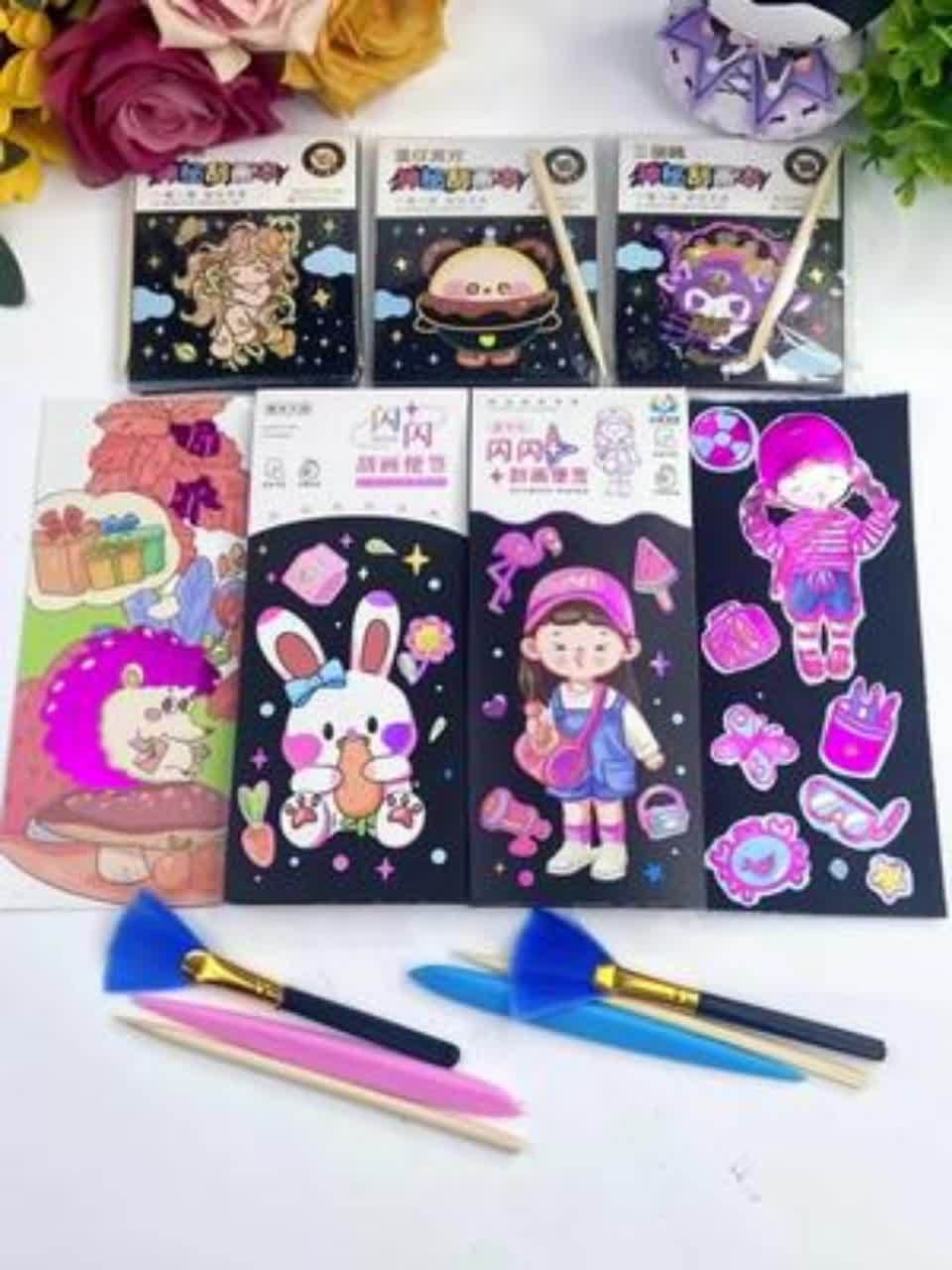 现在的小朋友都爱玩这种闪闪画画便签,都是小朋友喜欢的#小麻薯、#...