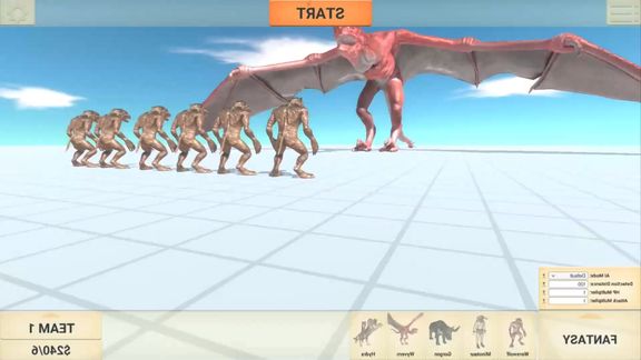 动物起义战斗模拟器vs巨型飞龙