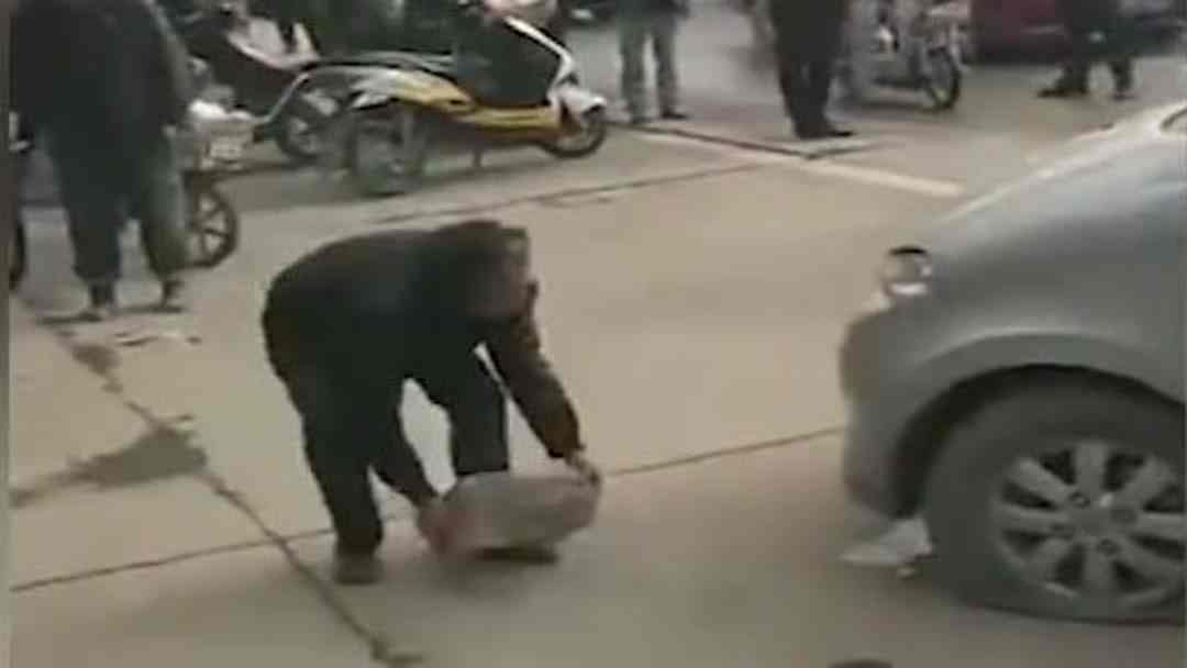 男子因电瓶车被整治 当街用石块打砸“执法车”