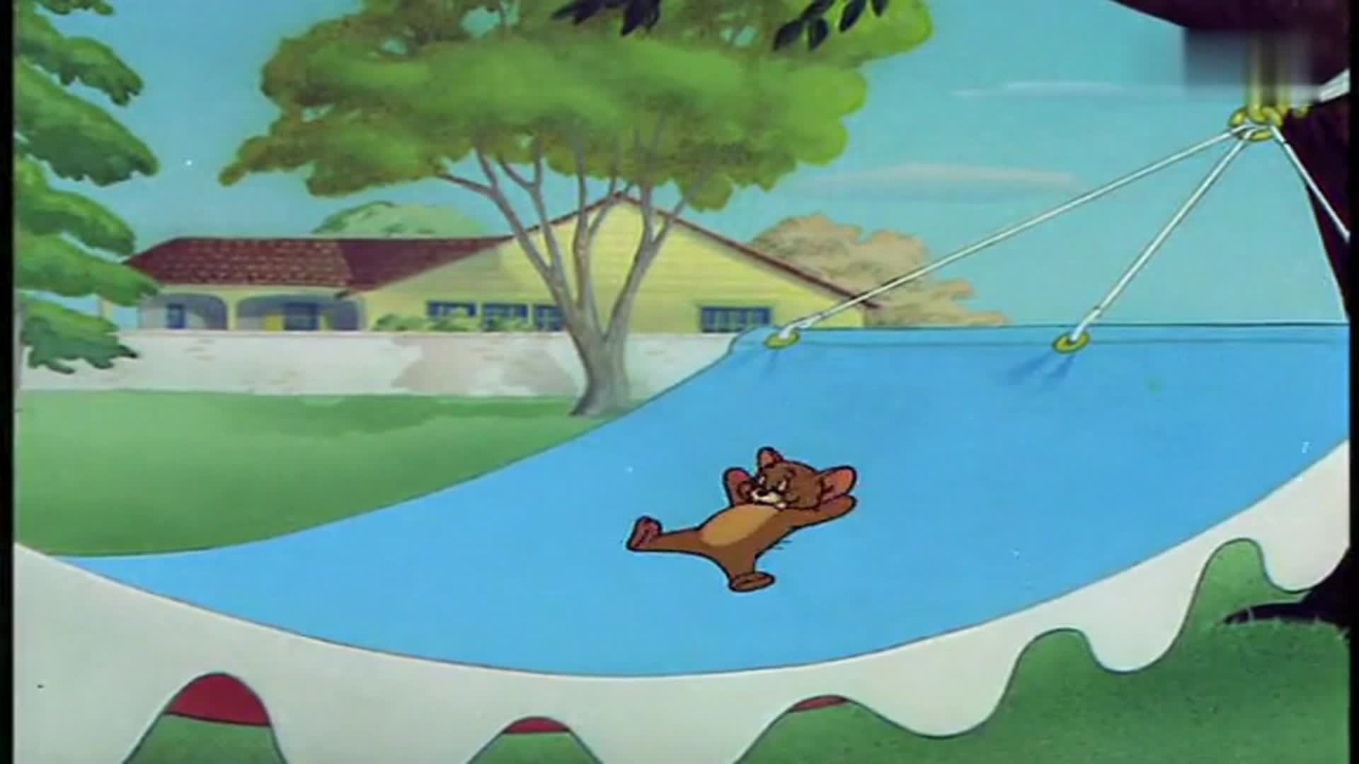 猫和老鼠:汤姆和杰瑞抢吊床,一个比一个狠,有趣极了