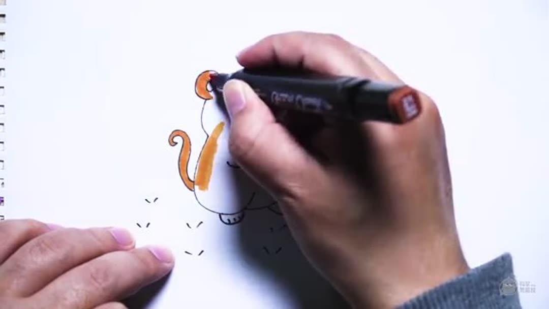 神笔简笔画 动物园之小老鼠, 儿童绘画早教场景教程大全