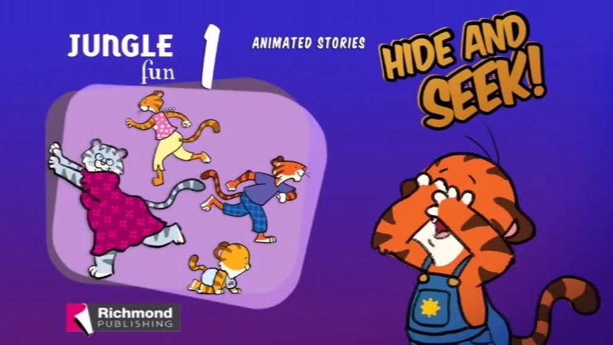 大森林剑桥幼儿英语1级2单元动画故事捉迷藏