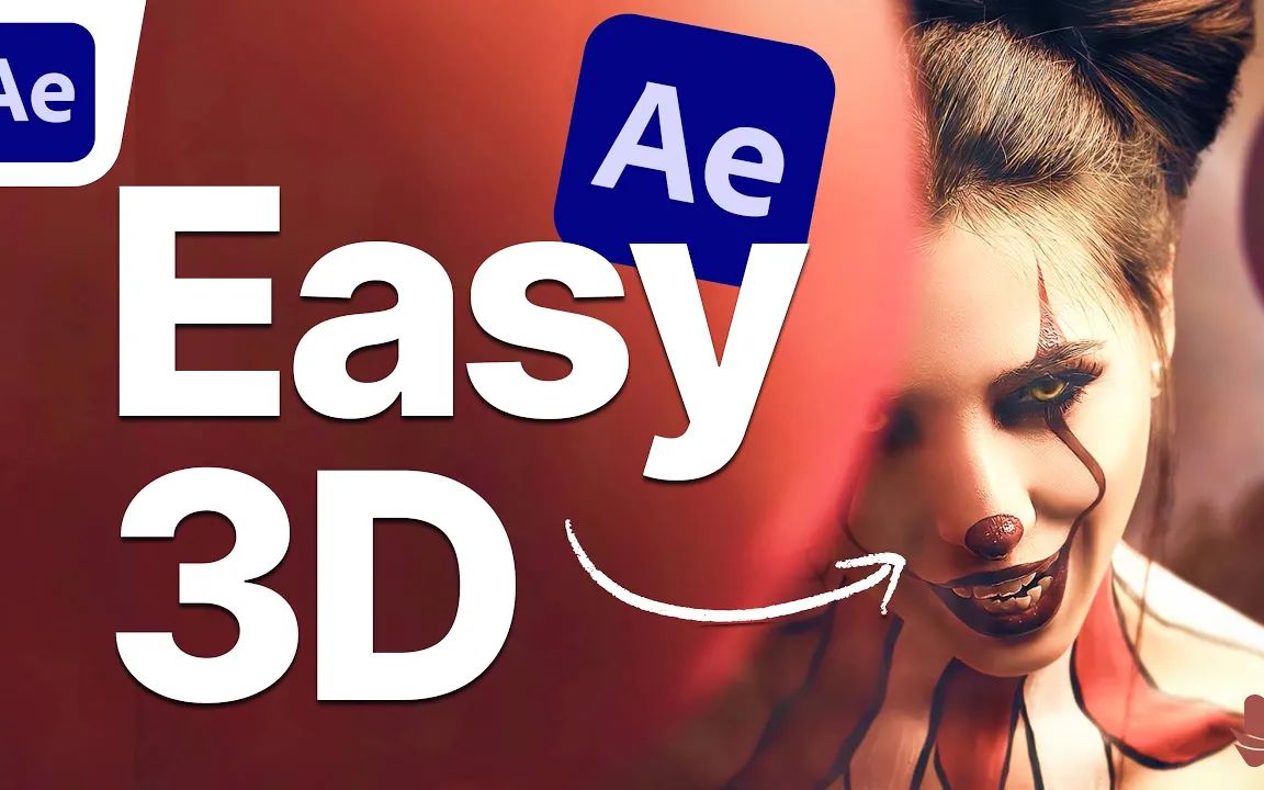 AE模板|3D照片视觉效果三维摄像机透视景深动画特效 3D Photo ...