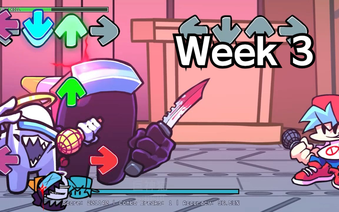 [FNF中字]Vs Imposter v4 Week 3(白+黑内鬼)