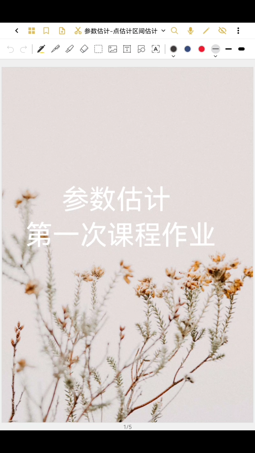 参数估计第一次课程作业解析