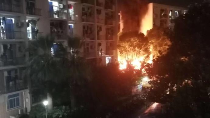 上海大学一垃圾桶凌晨失火,无人伤亡