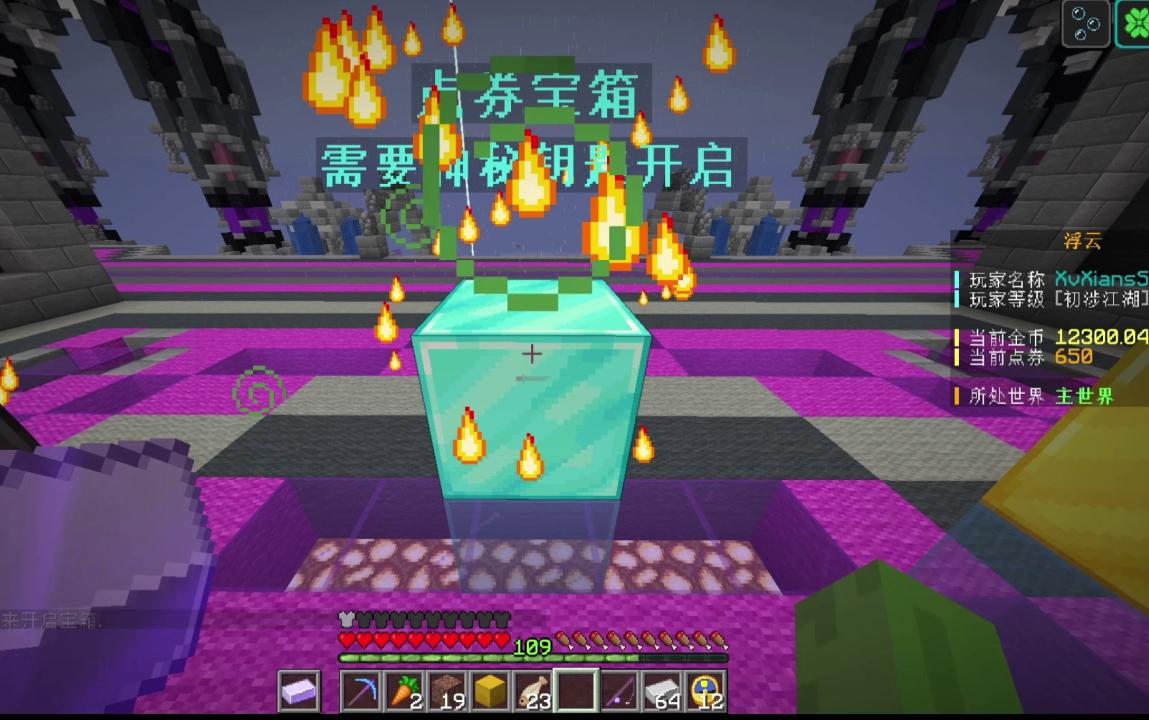 我的世界1.16.5版本生存服务器!免费飞行!免费点券!领地插件!抽奖插件...