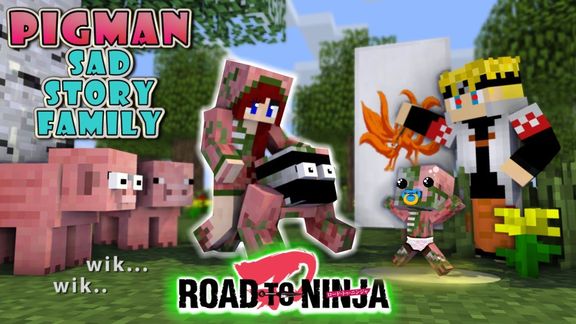 我的世界:猪人艰辛的忍者之路,精彩动画