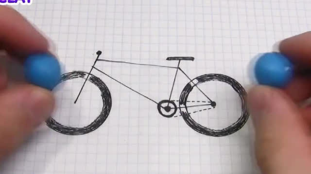 动漫手办:橡皮泥制作自行车!