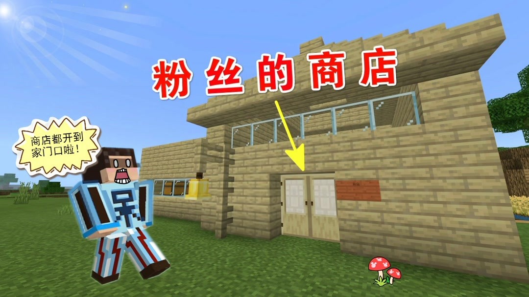 我的世界呆呆生存记第三季07:粉丝混进地图,竟开起了商店!