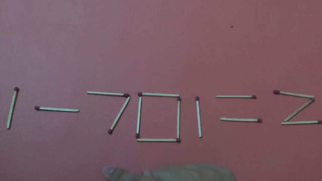 火柴题:如何使1减去701等于2成立?只需移动一根火柴,这道题有