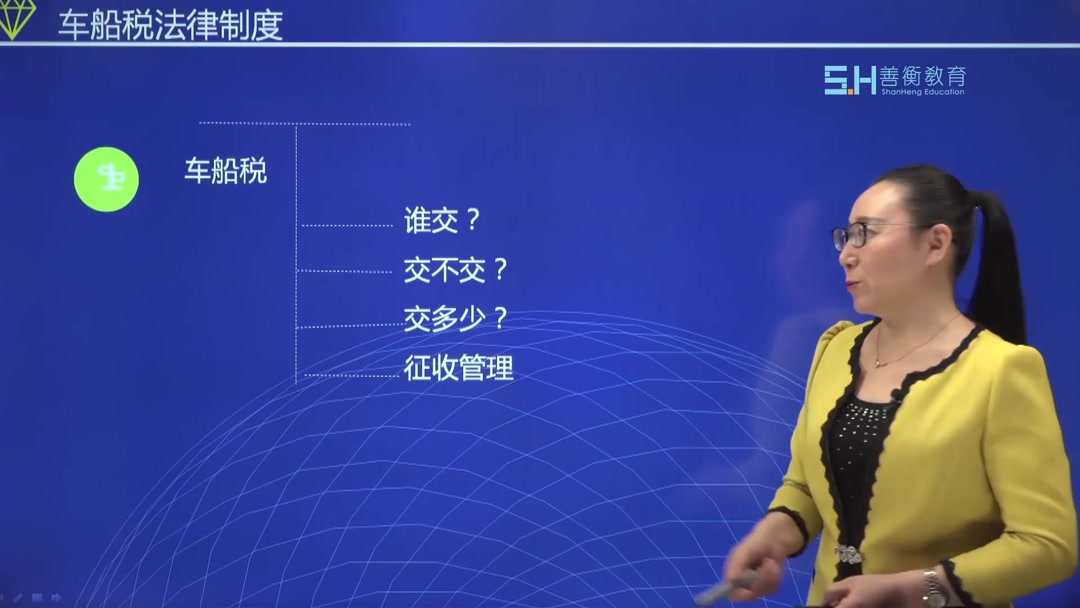117初级经济法-第六章 第五节 车船税法律制度
