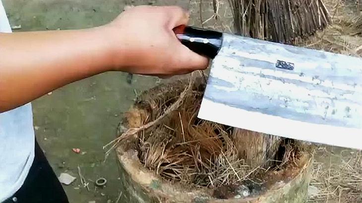 菜刀竟然还能切这个?眼前的一幕,简直难以置信