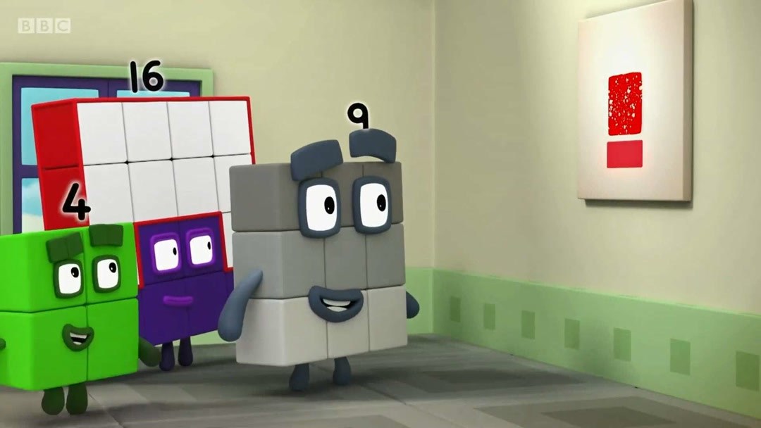 数字积木 搞笑动画:看着墙上的小1的印记 大家都很开心