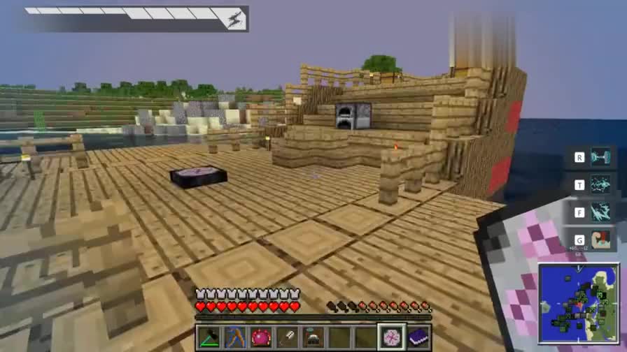 我的世界超能星系42:为了造2阶火箭,在磨具里磨石英