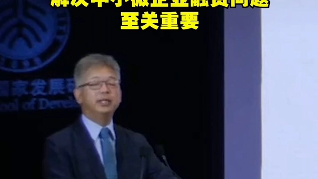 ...黄益平:我国的创新集中在民营企业 解决中小微企业融资问题至关重要