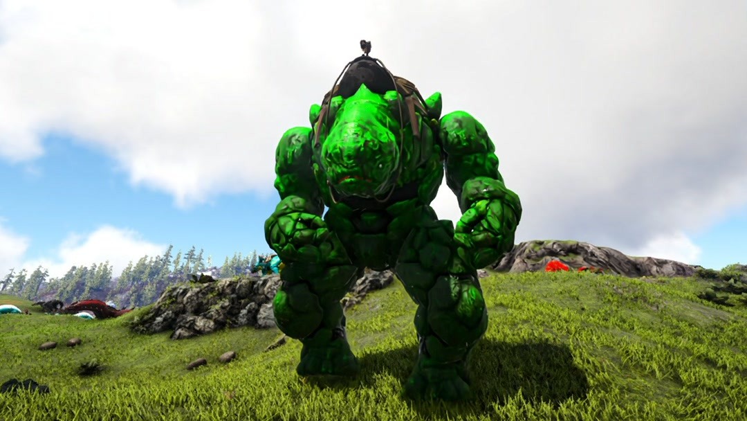 【暗墨】岩石巨人大战飞龙谷 方舟生存进化盖亚 58