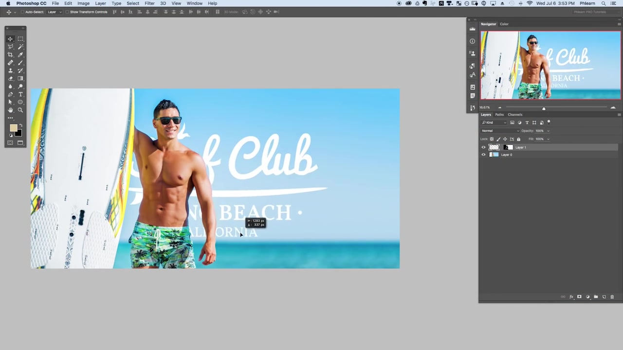 【安个猪头的Y2B】How to Place a Logo Behind a Person in Photoshop