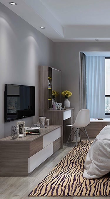 简洁温馨的现代简约风,卧室装修效果展示