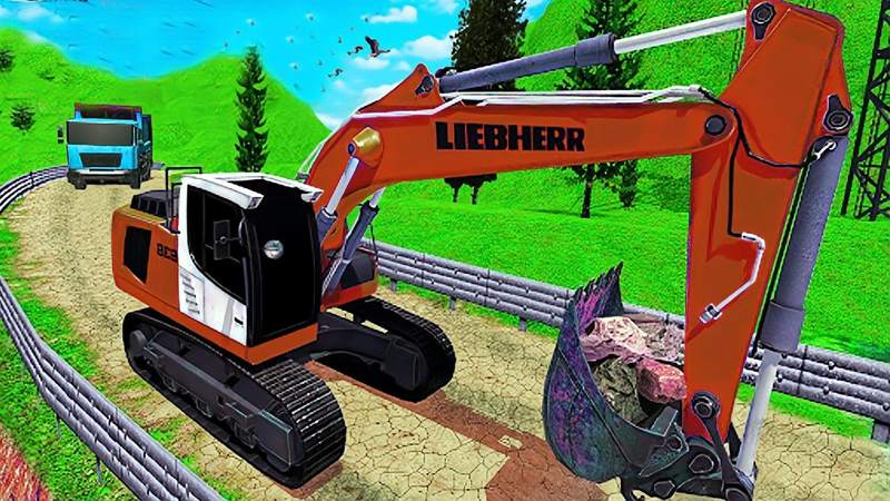 体验大型挖掘机驾驶乐趣,铲车卡车运输模拟器游戏