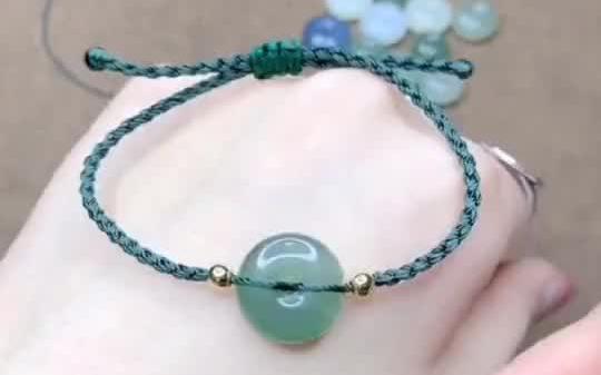 翡翠平安扣手链教程来了,你一看就会手工diy 致敬了不起的她 编绳...