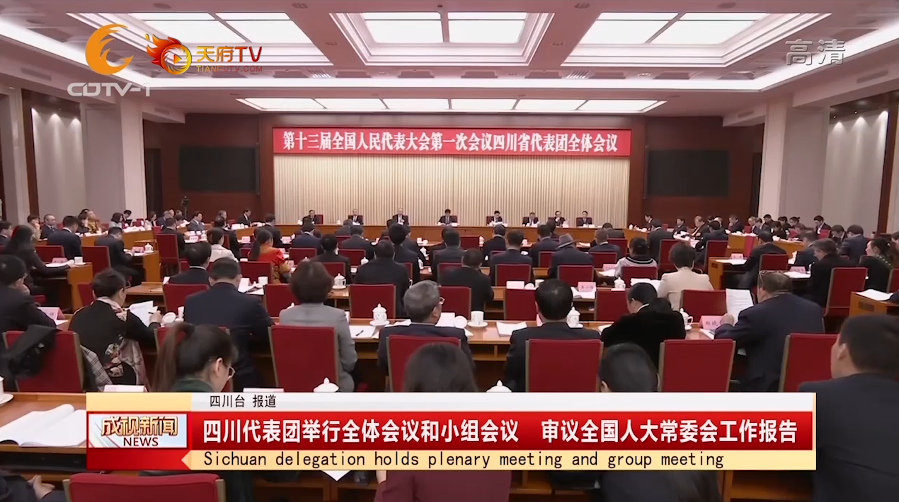 【2018聚焦两会】四川代表团举行全体会议和小组会议 审议全国人大...