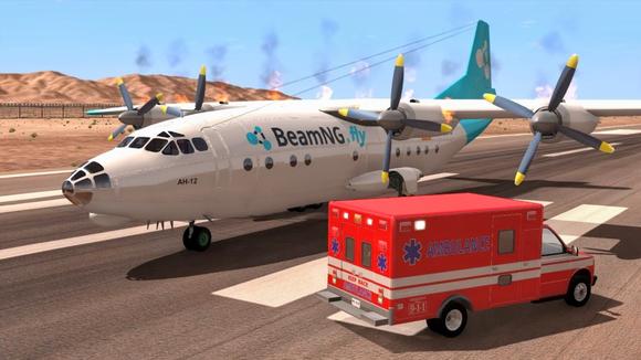 BeamNG:模拟各种飞机撞毁事故,画面够酸爽