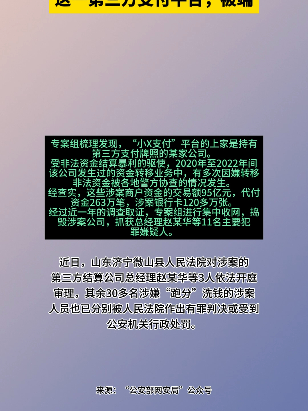 这一第三方支付平台,被端!