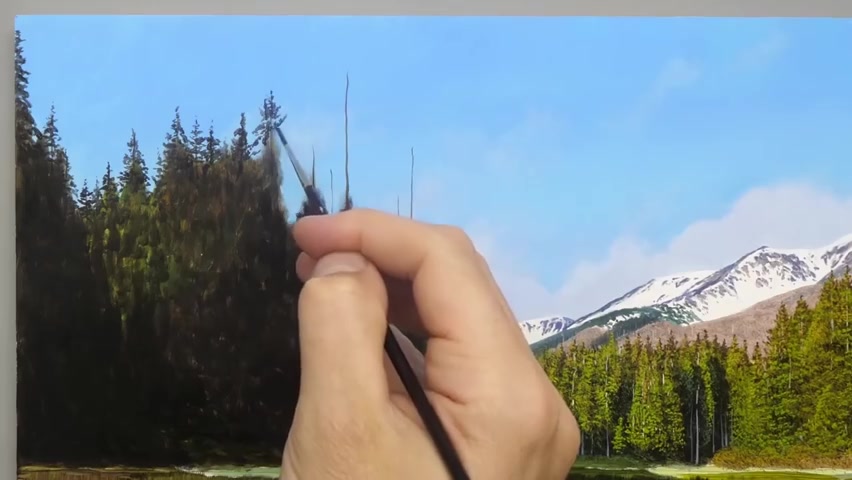 树木的画法 油画