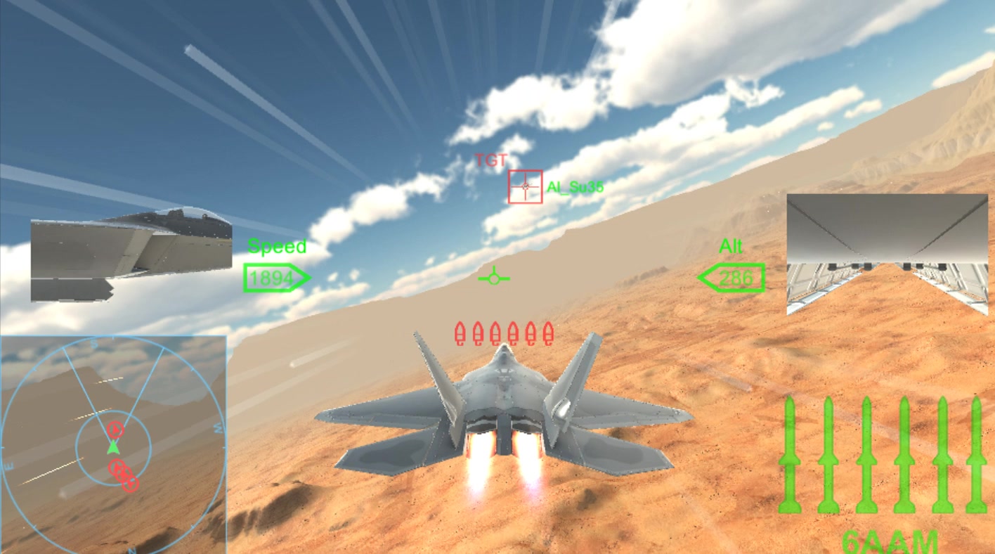 【原创】本人开发的Unity空战游戏模板