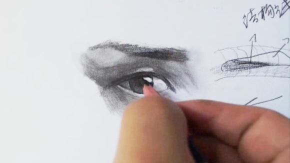素描视频教程:一只传神的眼睛,眼神让你难忘