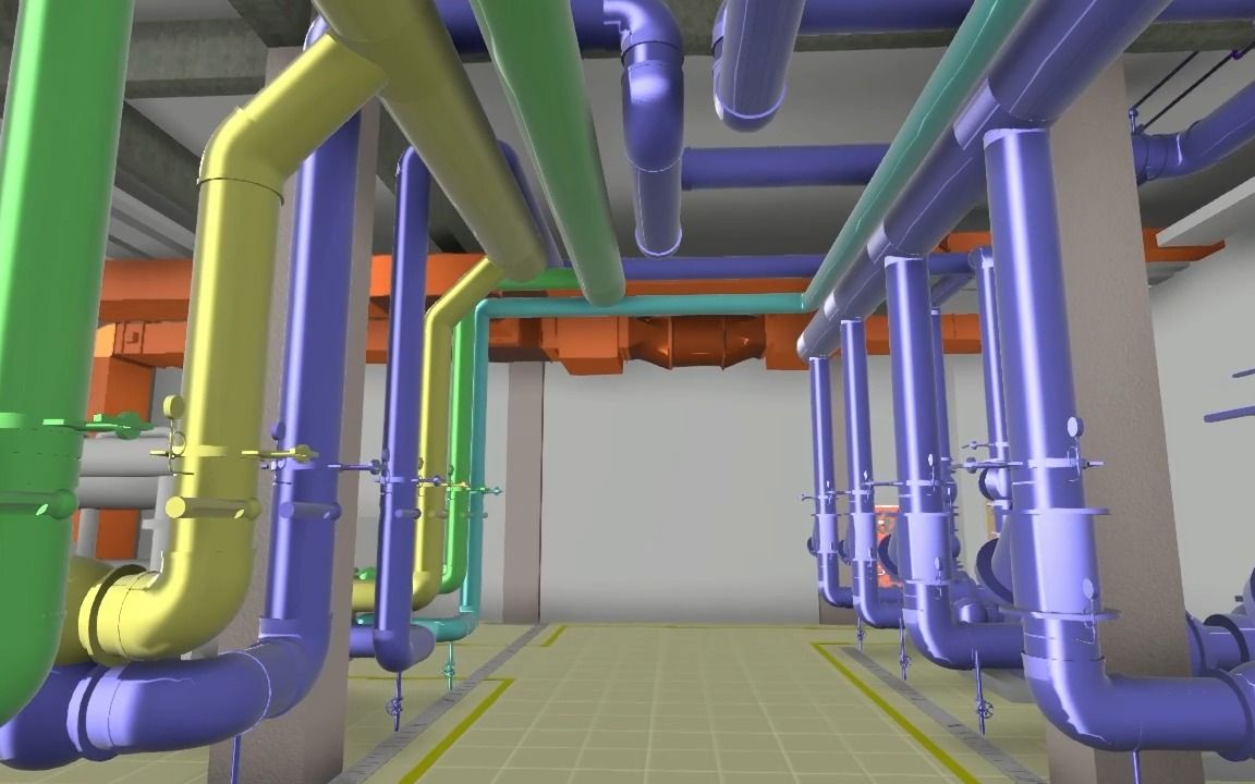 某大商业制冷机房漫游视频-fuzor