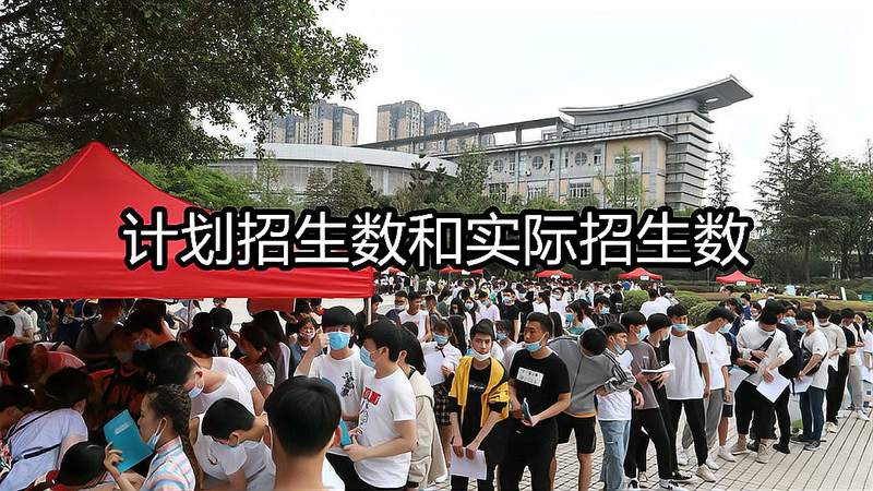 计划招生数和实际招生数