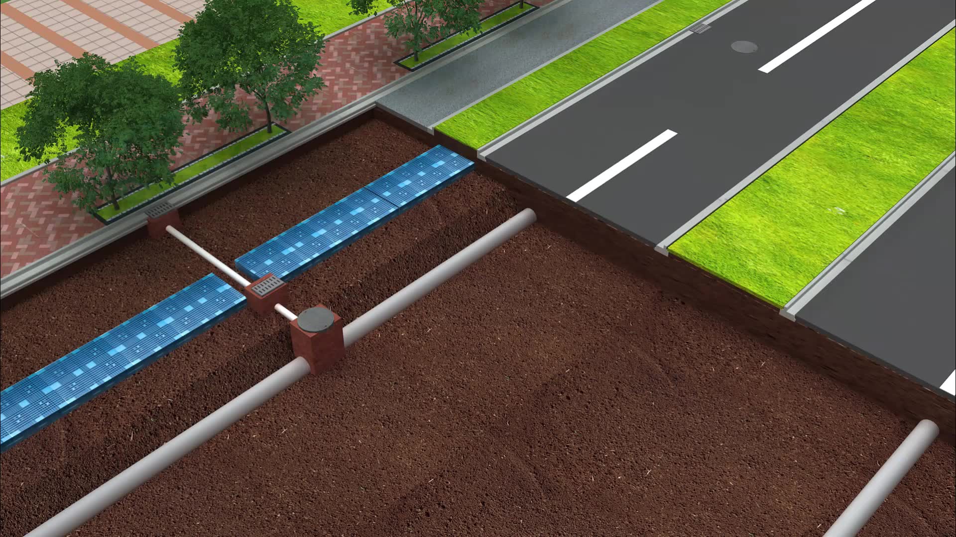 海绵城市工艺动画--道路简绍