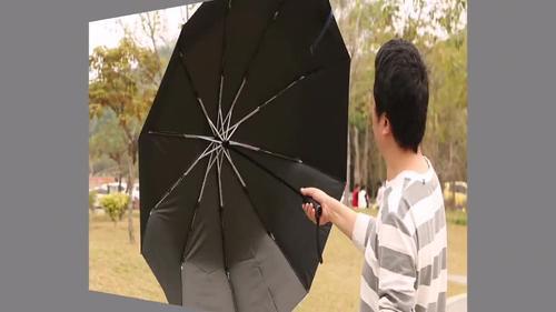 花68元买"黑科技"反向伞,晴雨两用零透光,自动开收结实更耐用