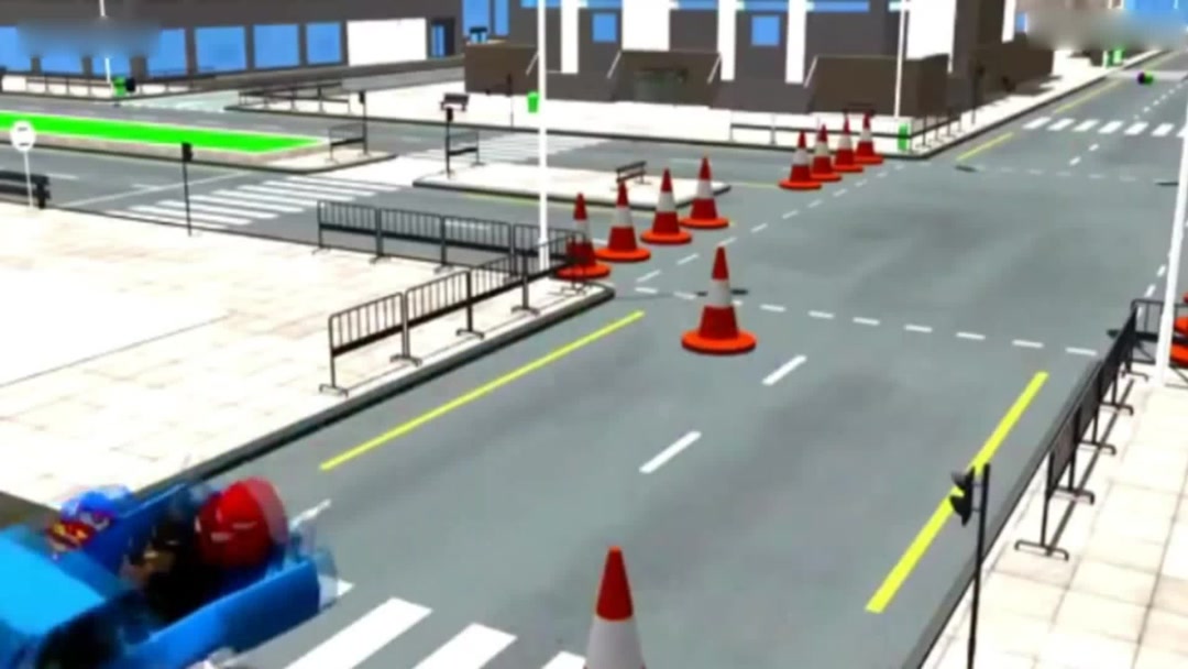 变形警车珀利 赛车总动员2 挖掘机 挖土机 汽车总动员动画视频97