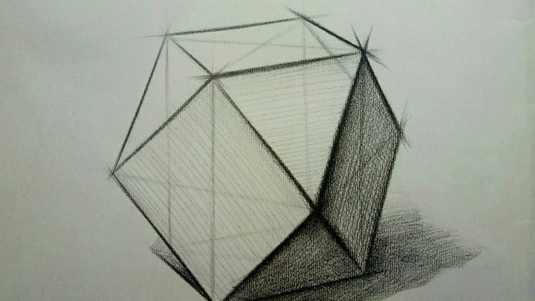 【学画画】素描结构几何体之多面体