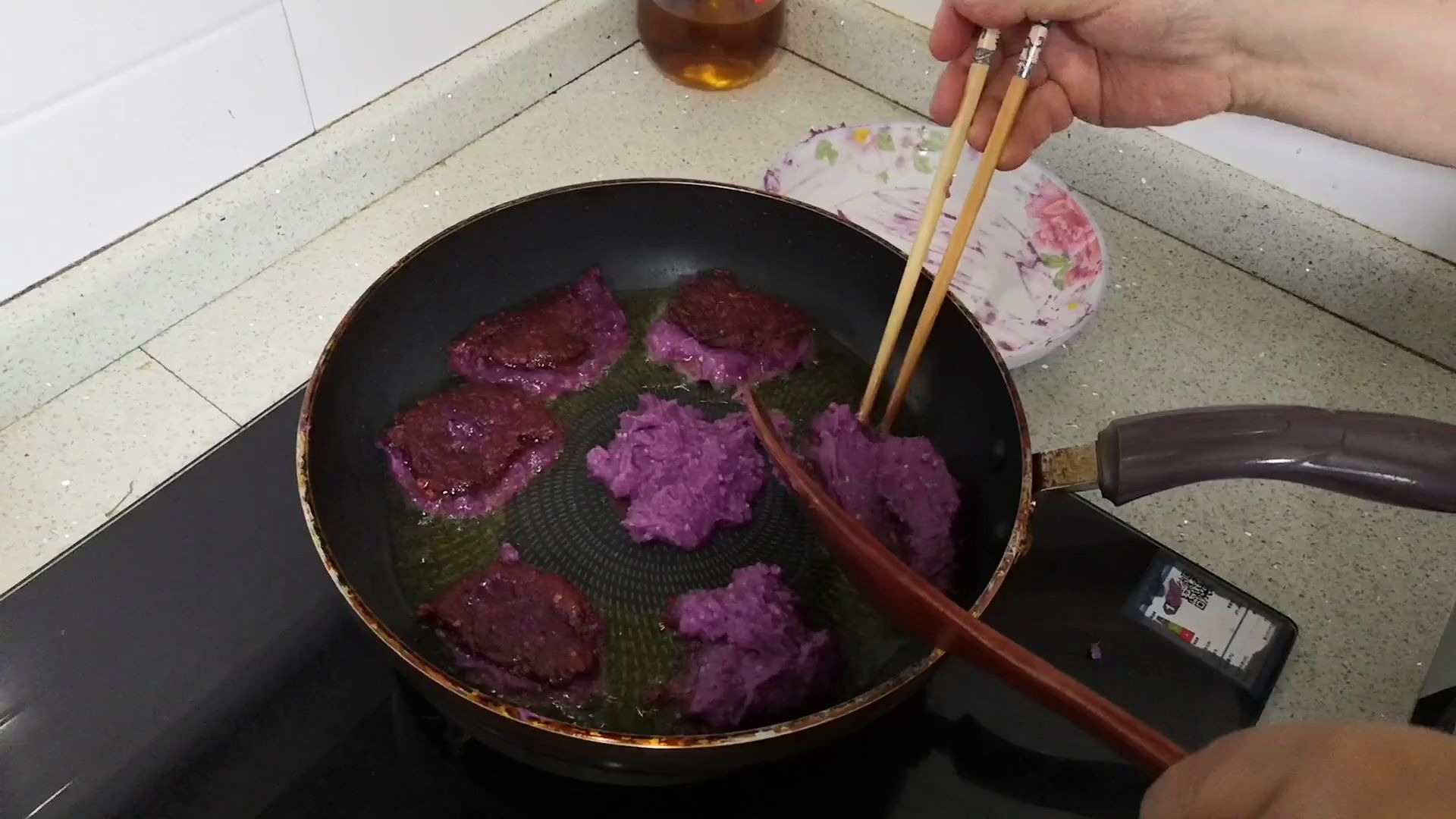 【居家劳动】外公教做超好吃的紫薯饼