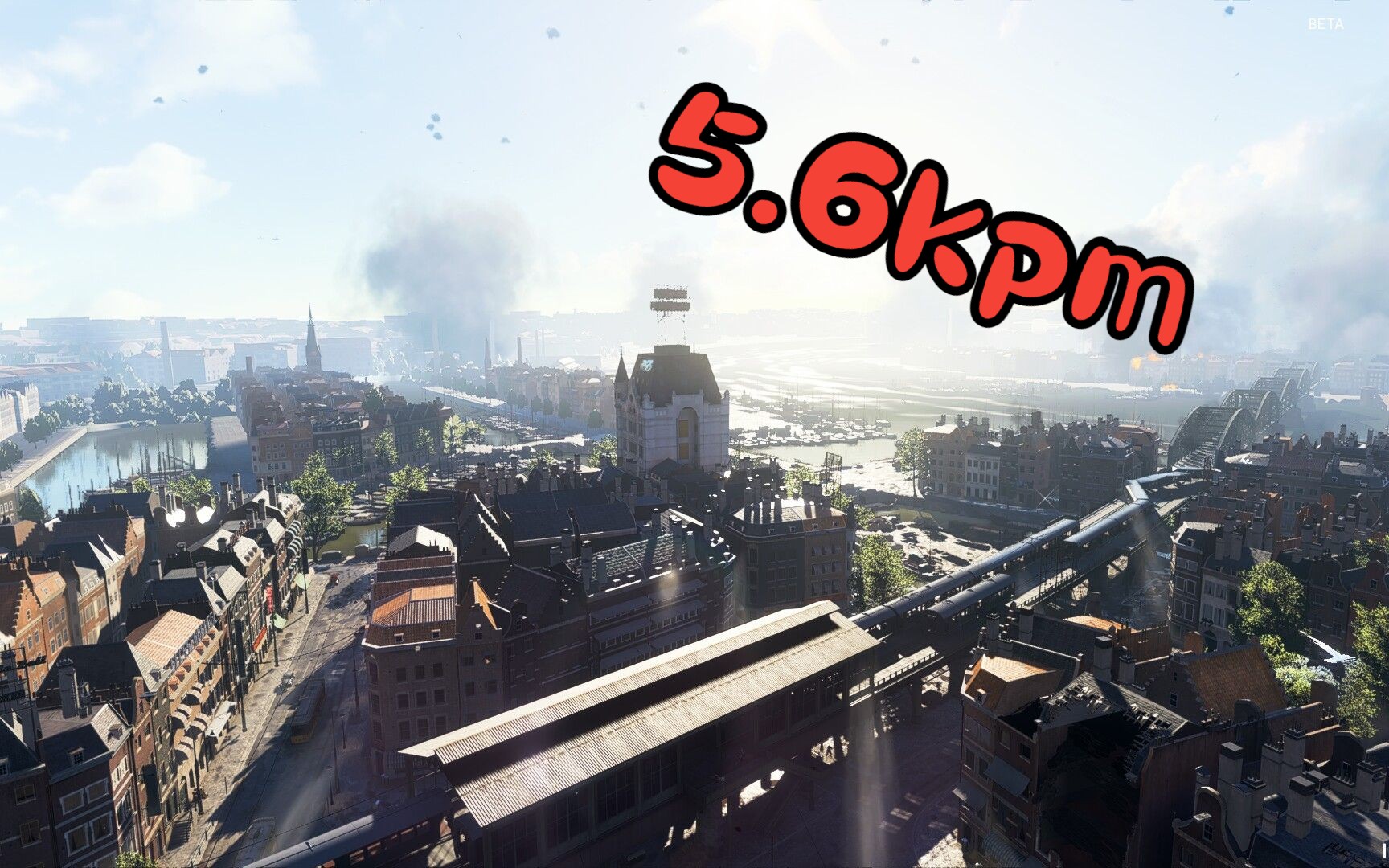 【战地风云5】10分钟内56次击杀!鹿特丹的38T把英军堵在A点打!