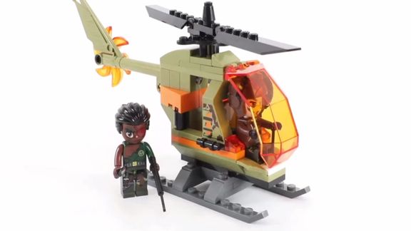 启蒙积木1919-2新城市警察系列盗猎猛虎