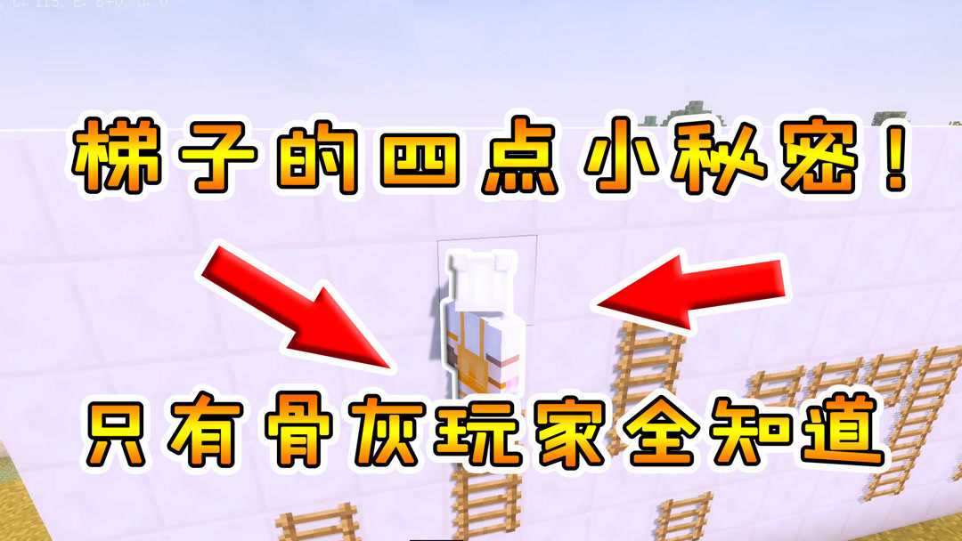我的世界盘点:MC梯子的四点小秘密!全部知道的都是骨灰级玩家!