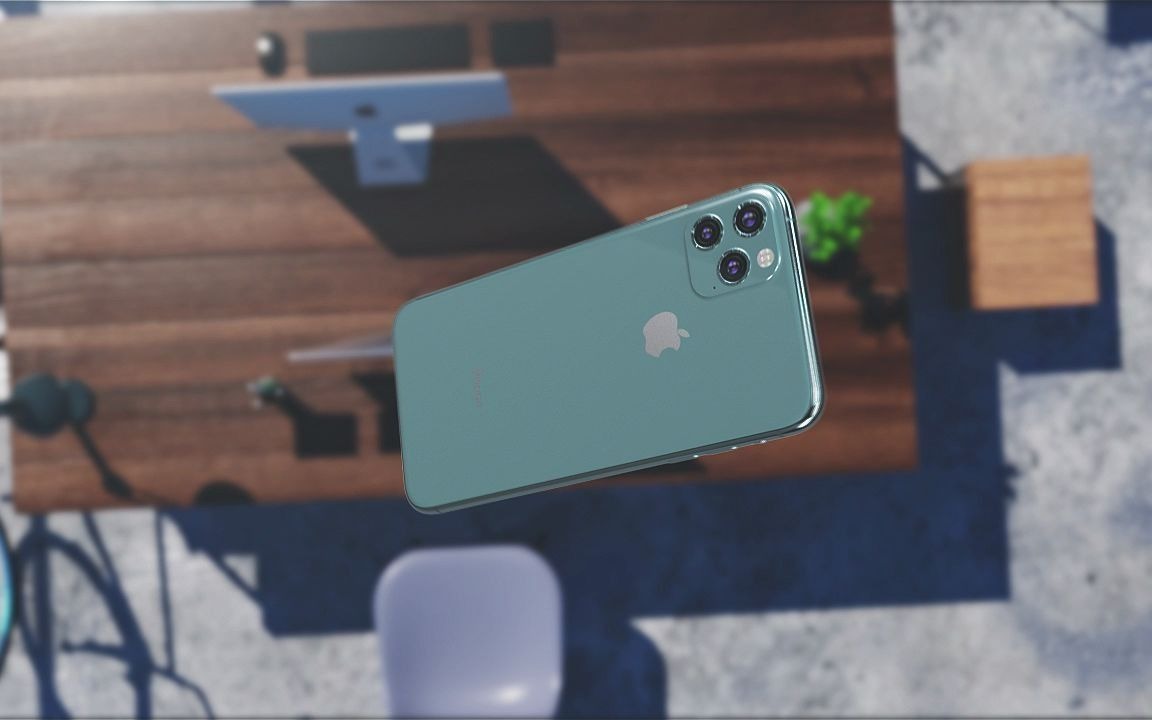 c4d耗时一个月临摹 OPPO Reno 概念广告.(没手机模型 换成了苹果)