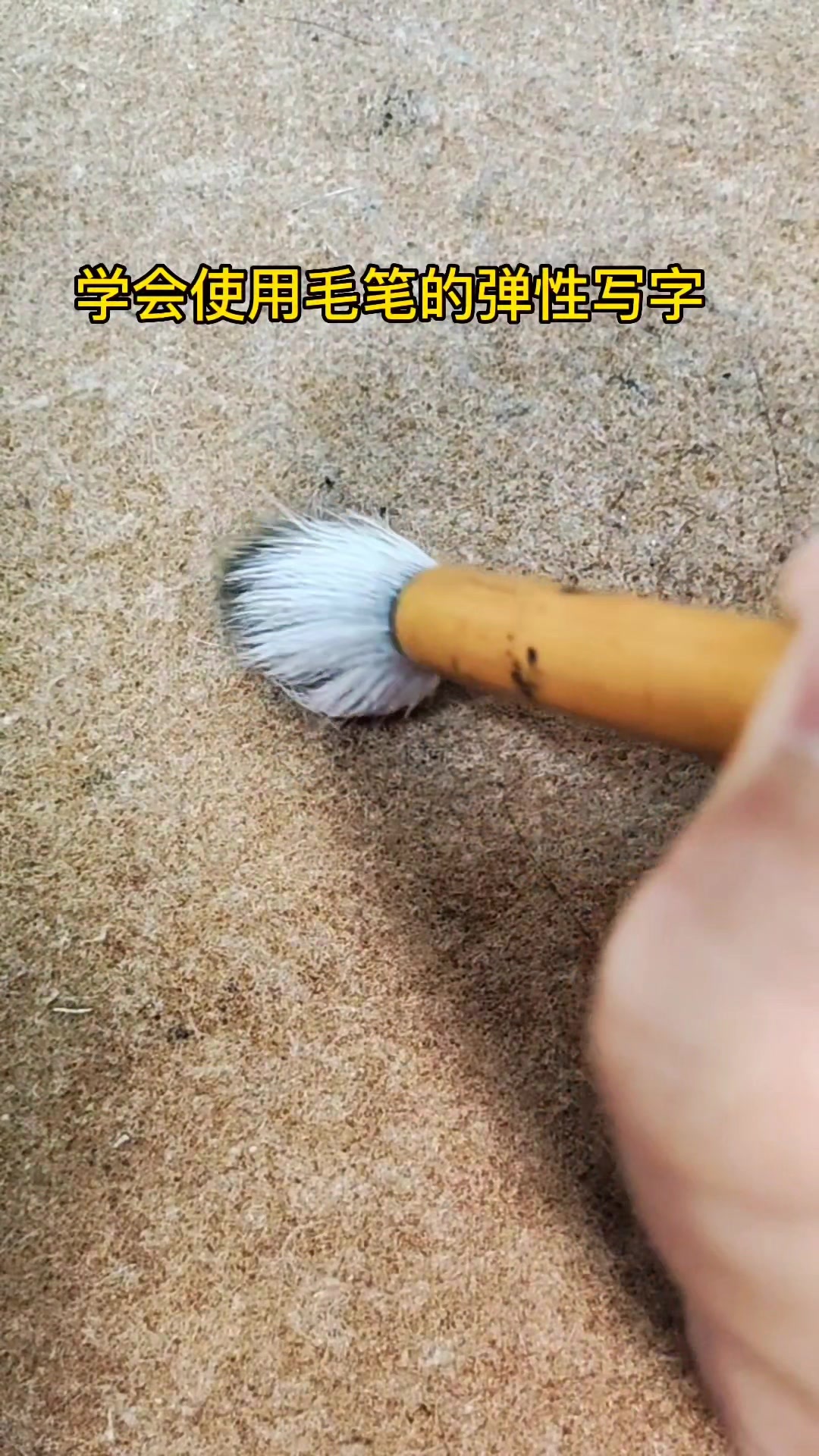 你会使用毛笔的弹性写字吗?颜体楷书#书法 #颜体 #颜勤礼碑 #零基础...