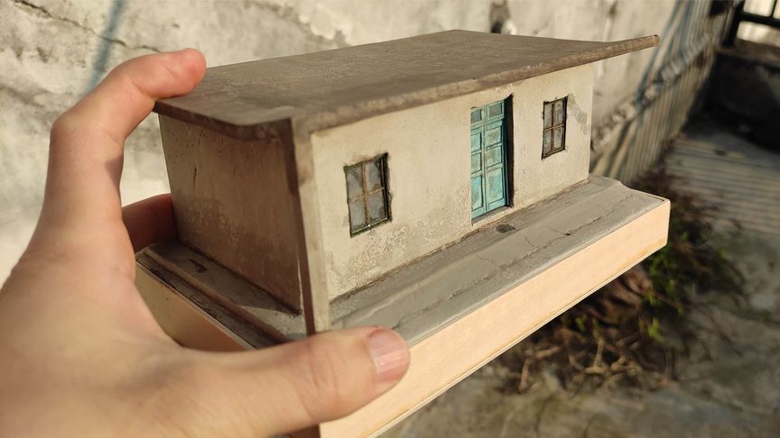 手工区从来不会让你失望:老平房微缩场景模型手工制作教程